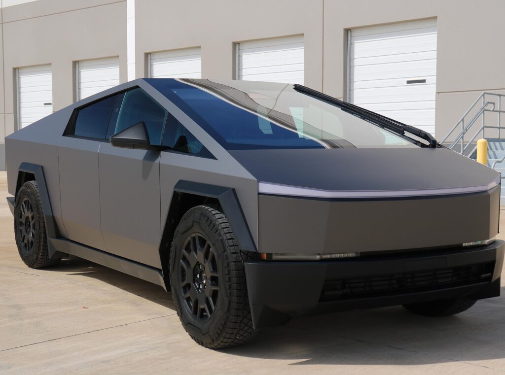 Black Matte Cybertruck in Austin, Dallas, Frisco, throughout the US